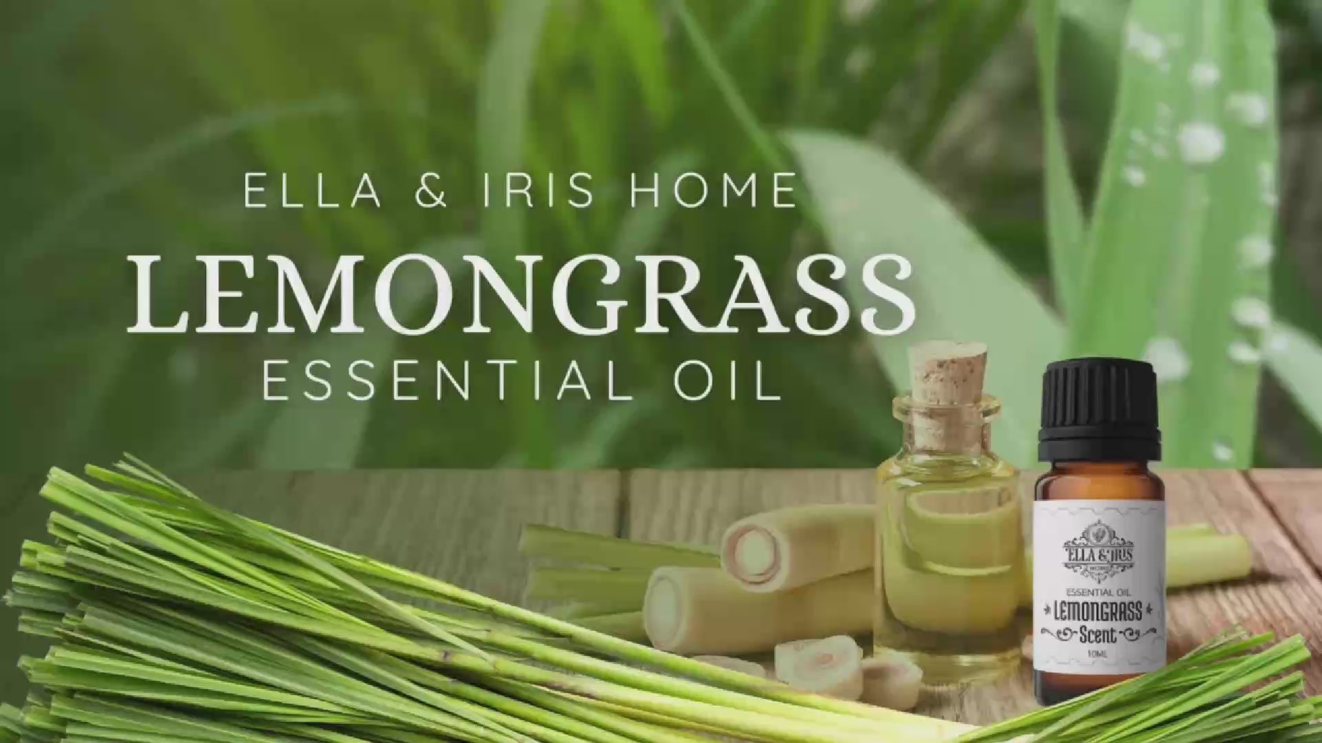 Lemongrass Essential Oil – 10 ml | Ella & Iris Home